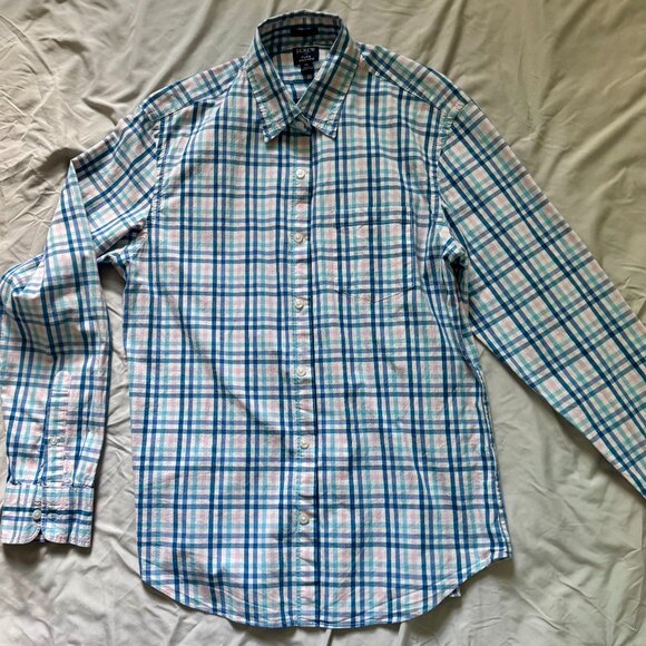 J. Crew | Shirts | J Crew Slim Untucked Flex Washed Button Down Shirt Size Medium | Poshmark
